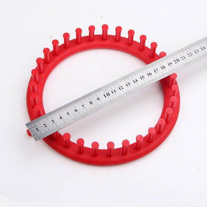 บล็อกวงกลม บล็อกถักหมวก+ฟรีอเข็มเกี่ยวและเข็มเย็บ loom knitting ...