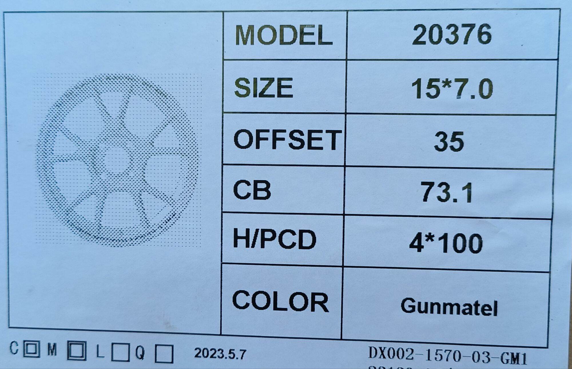 ล้อแม็ก WEDS Sport TC-005 ขอบ15 กว้าง7 ET35 4x100 ราคาต่อ1วง จำหน่าย ยก ...