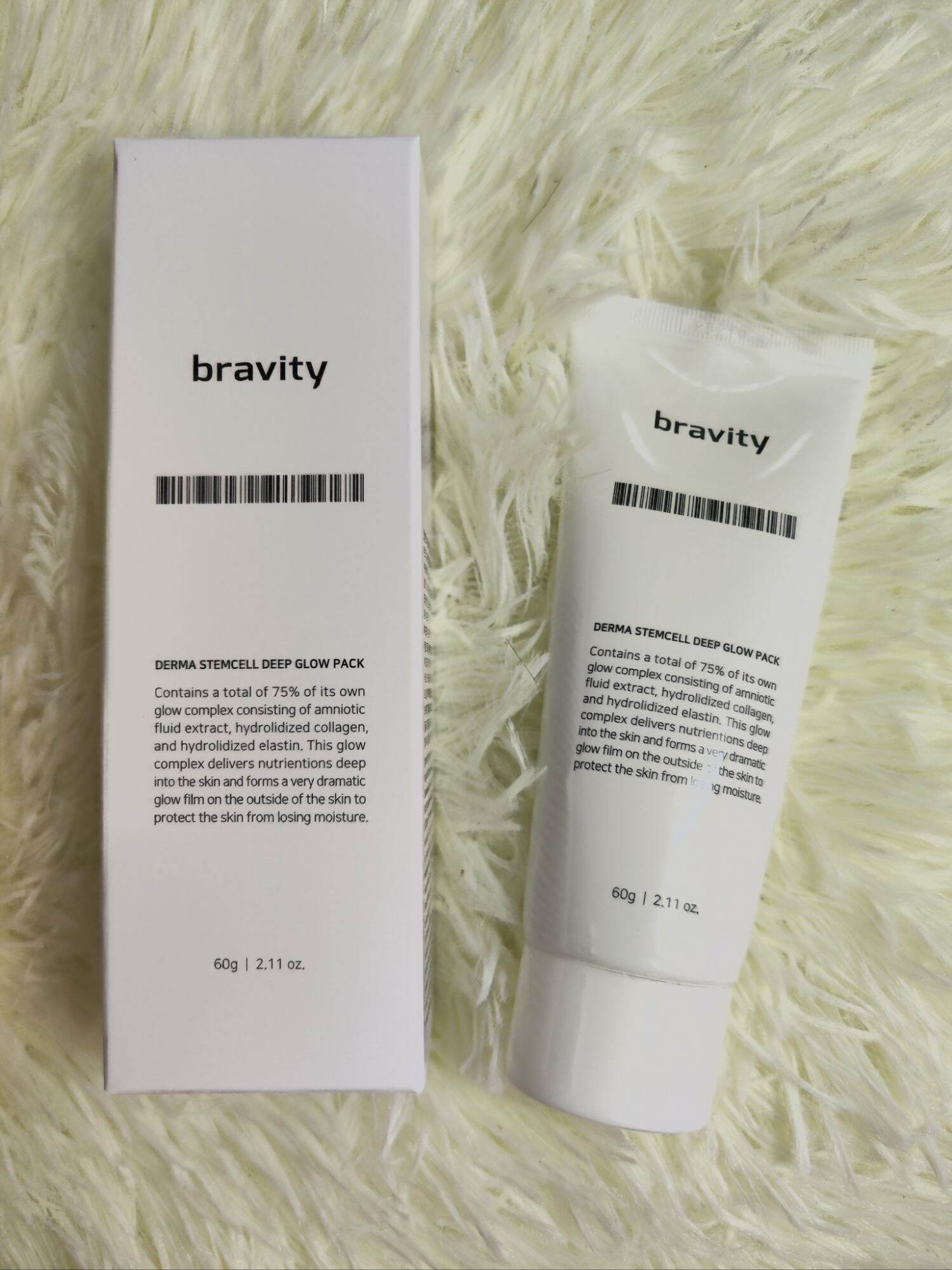 พร้อมส่ง มาร์กฟิล์ม BRAVITY Derma Stemcell Deep Glow Pack แถมแปรง ...