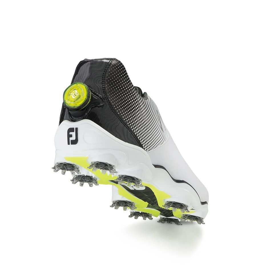 FootJoy Men's DNA HELIX BOA SPIKES Golf Shoes รองเท้ากอล์ฟผู้ชายสีขาวดำ ...
