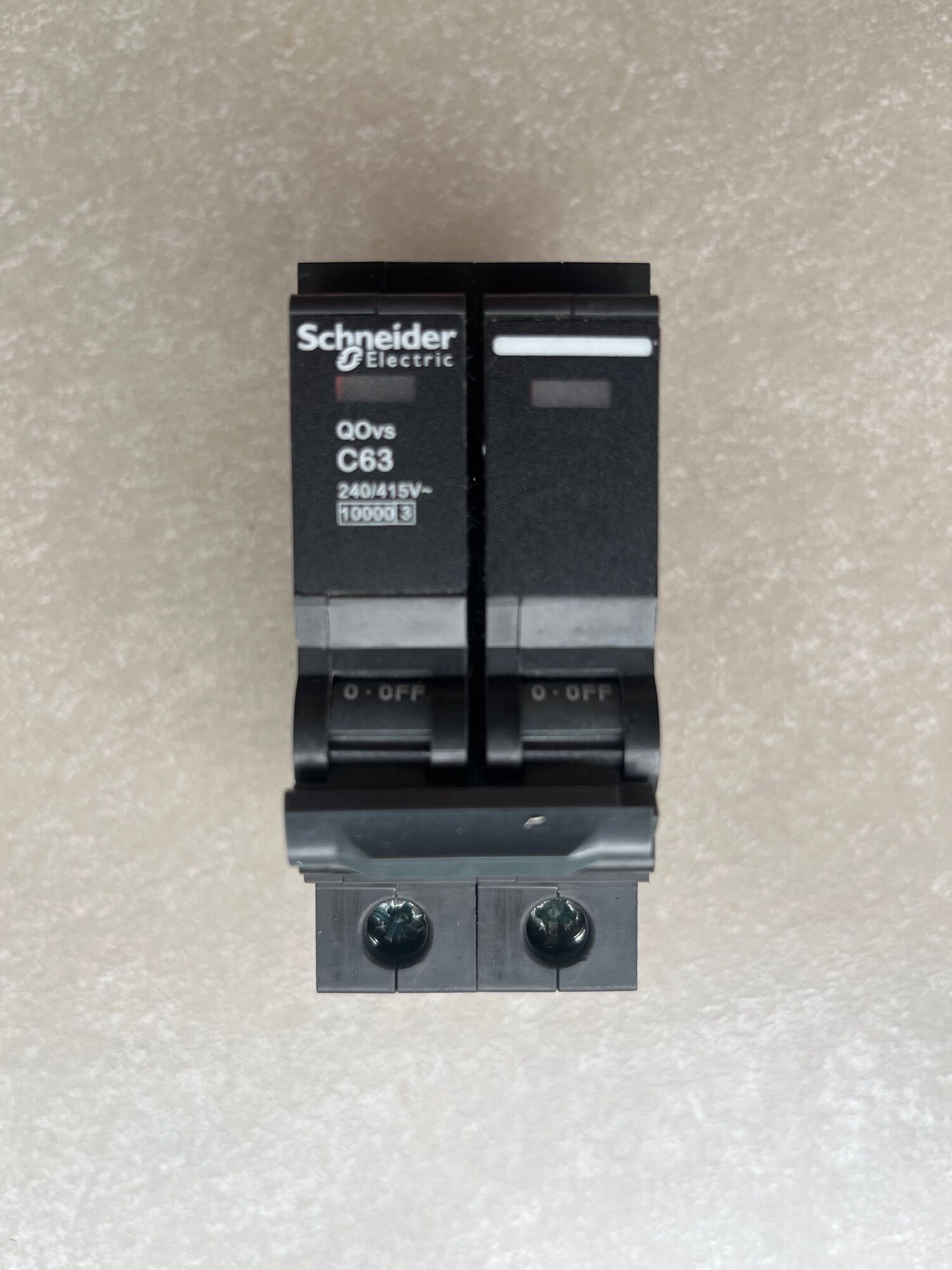SCHNEIDER เมนเซอร์กิตเบรกเกอร์ QOVS C63,ชไนเดอร์ 2POLE - 63A - 10KA ...