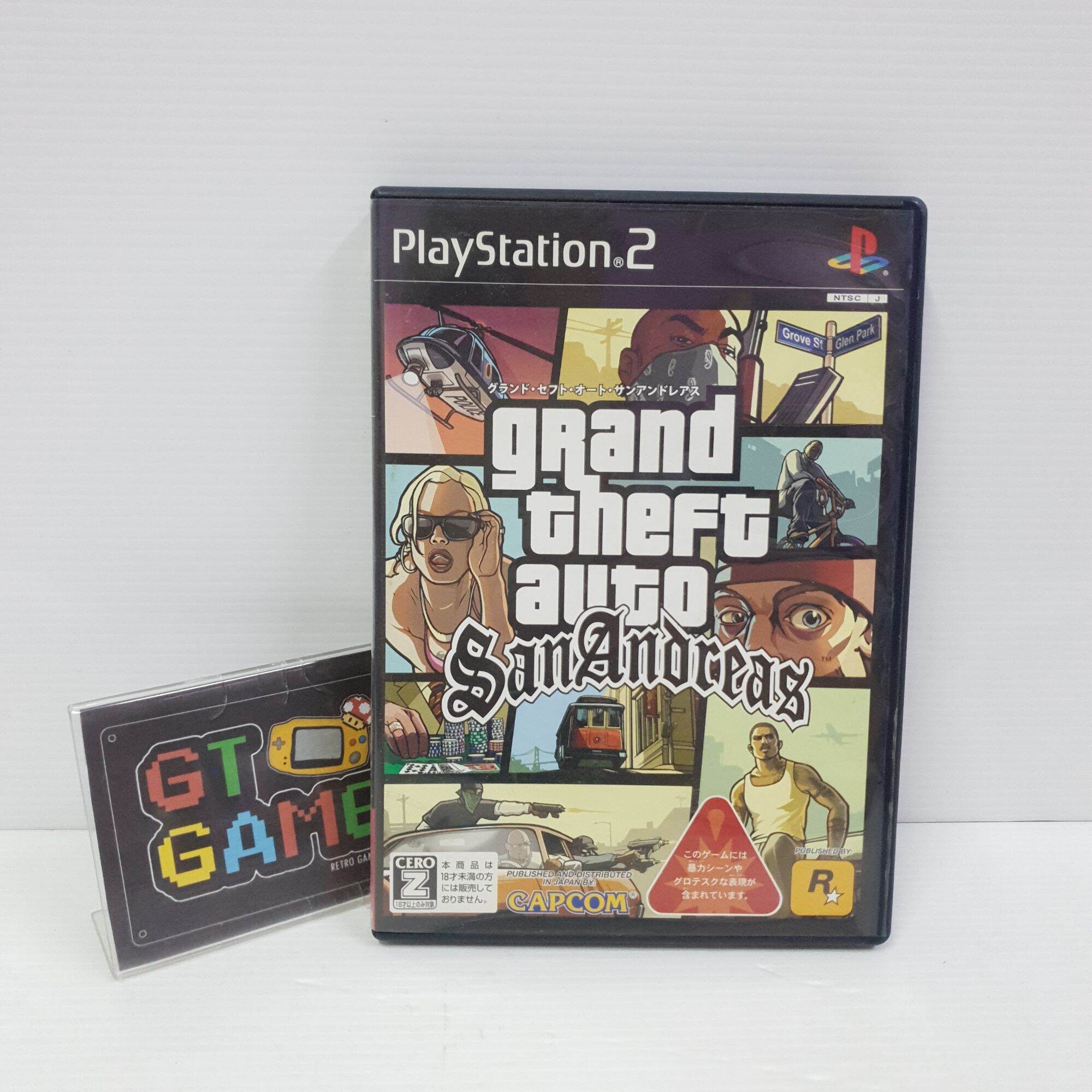 Ps2 GTA Grand theft Auto San Andreas💥 🕹Original Japan 🇯🇵Zone 2 🤩 90% ...