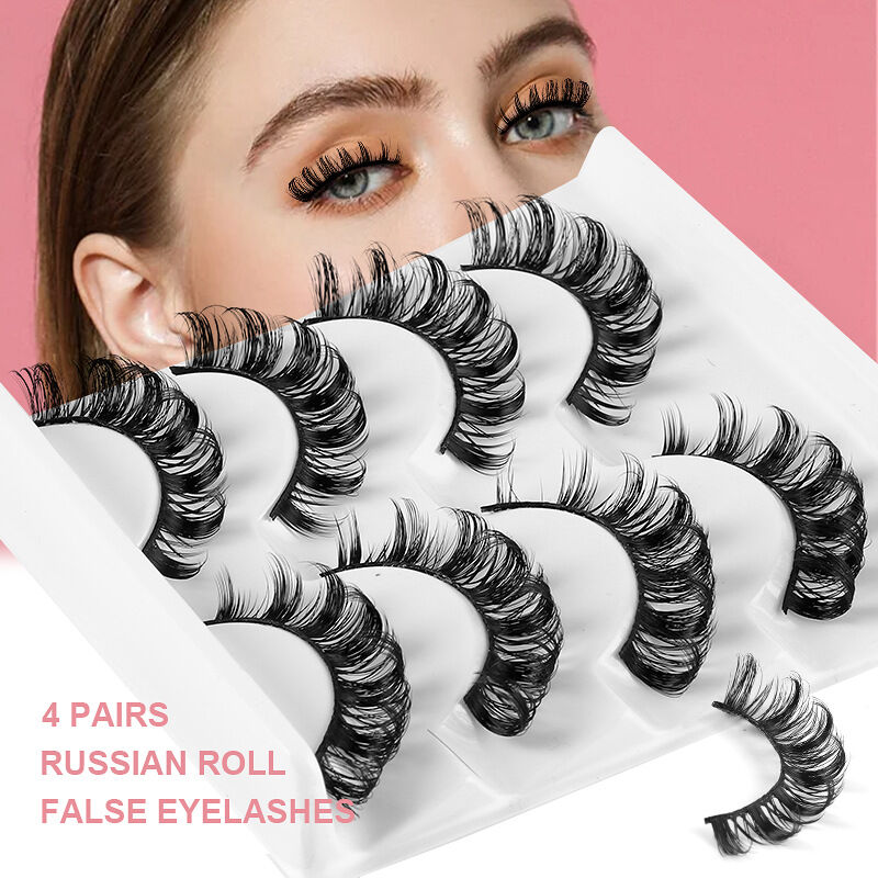 Cross-Border Best-Selling Fiber Mascara Thickened Curly Natural Looking ...