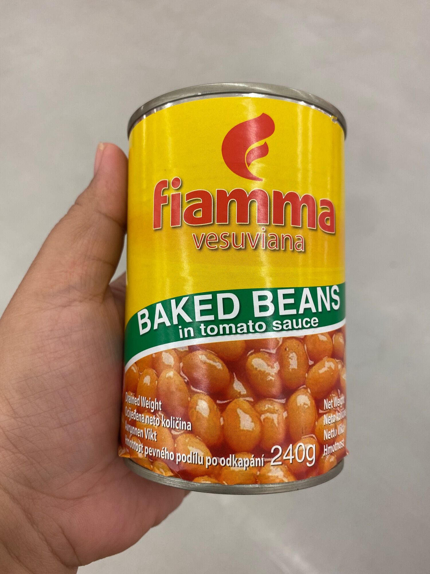 ถั่วอบในซอสมะเขือเทศ ตรา ไฟมมา วีสุเวียนา 400g Baked Beans in Tomato ...