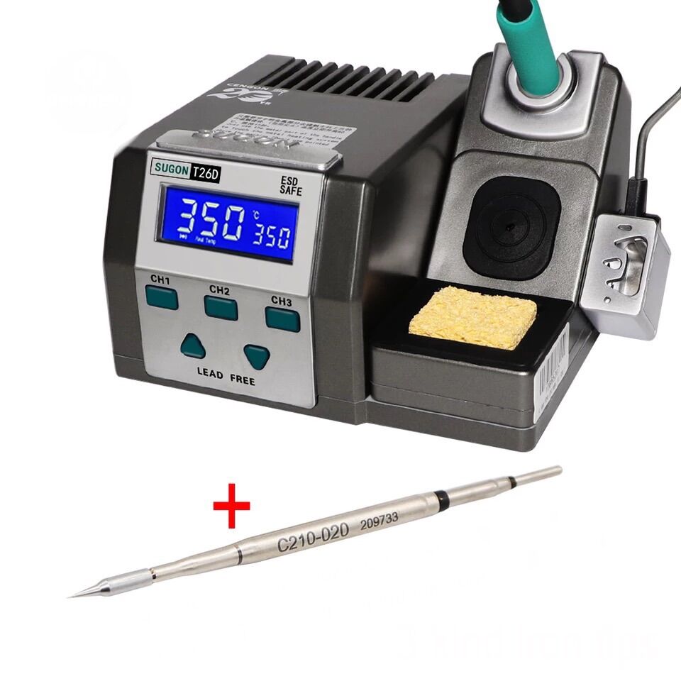 หัวแร้ง SUGON T26Dใช้ปลายJBC D#หนึ่งชุดมีแถมปลายJBC1ตัว | Lazada.co.th