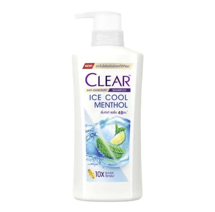 (pack2)Clear Ice Cool Menthol Shampoo 400ml. เคลียร์ แชมพู ไอซ์คูล ...