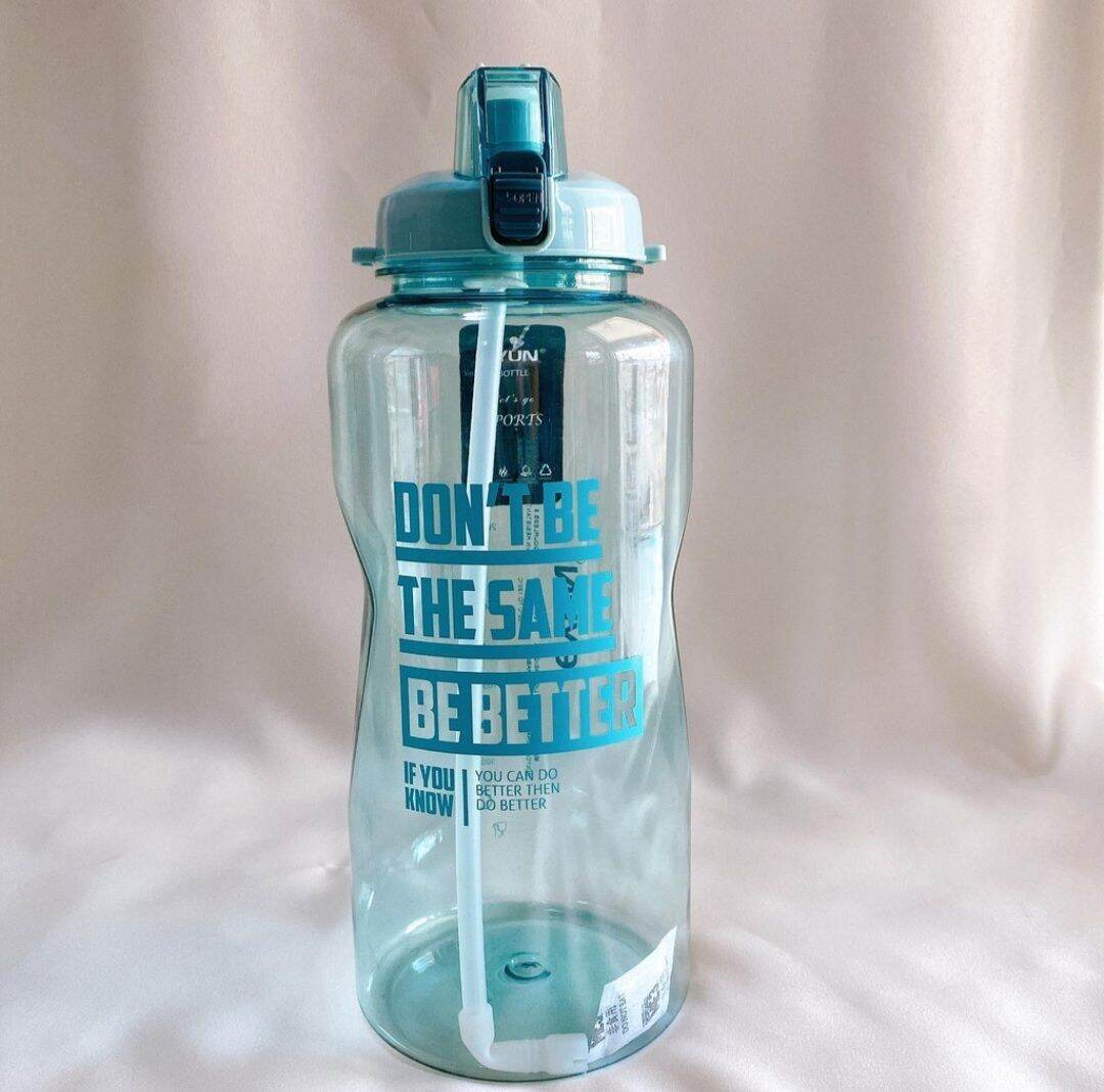 ขวดน้ำ 3 ลิตร 3000 ml EYUN กระติกน้ำ มีหลอด สเกลวัดปริมาณน้ำ แข็งแรง ทำ ...