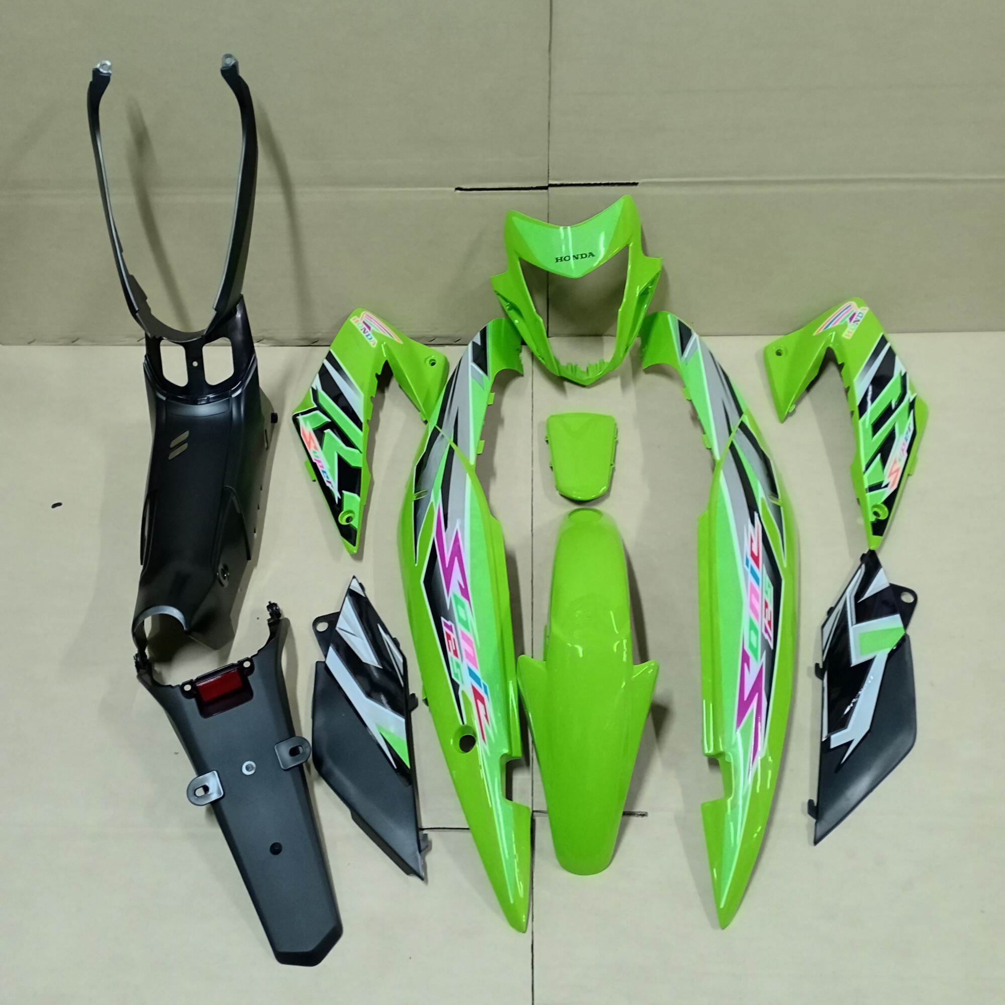 แฟริ่งแต่ง sonic รุ่นใหม่ ชุดสี โซนิค ตัวใหม่ สีเขียว มีดำด้าน 11 ชิ้น ...