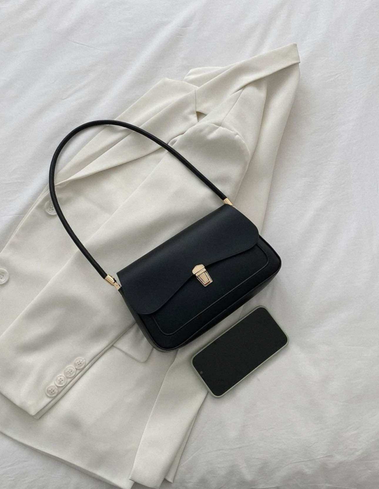 Metal lock flap square bag - SIN BrandShop - ThaiPick