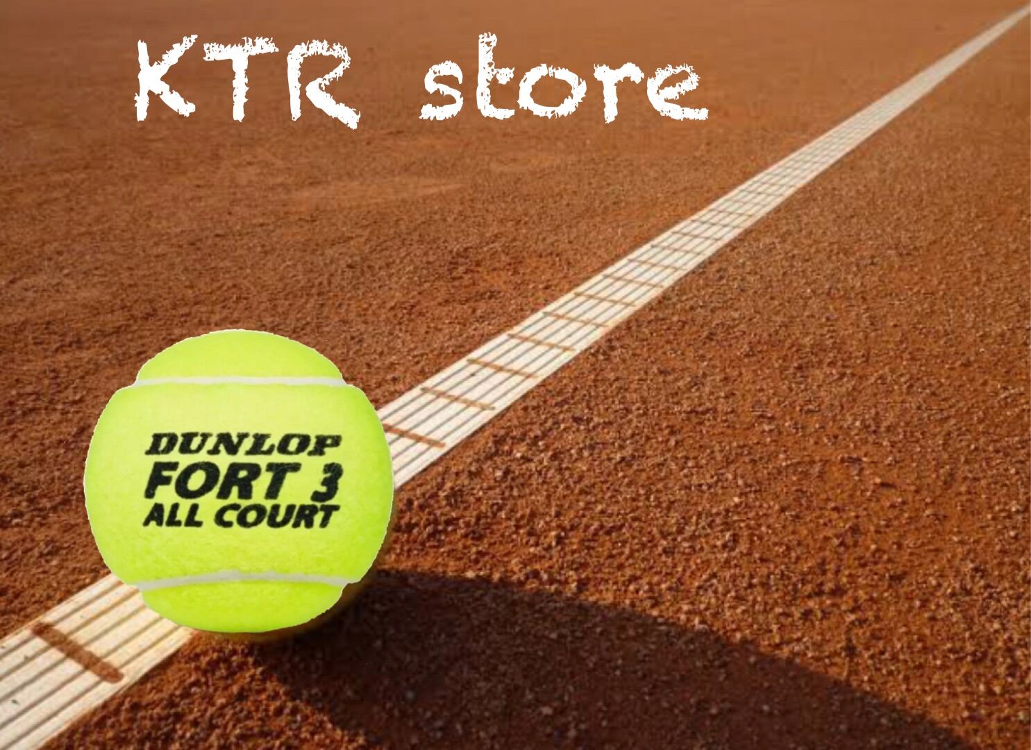 Tennis ball Dunlop Fort all court (1 can3balls) OFFICIAL BALL ลูกเทนนิส ...