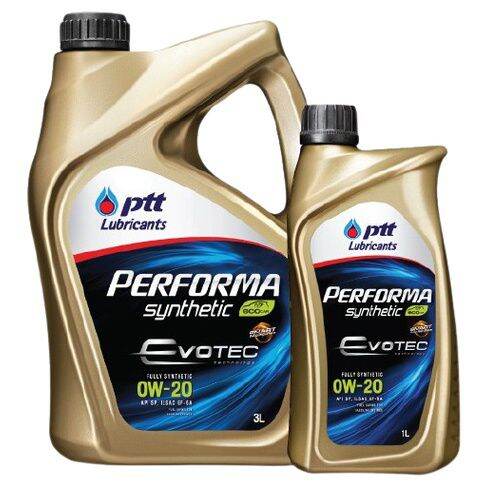 แถมกระเป๋า ️ รับประกันแท้100 PTT PERFORMA SYNTHETIC ECO CAR ( 0W-20 31 ...