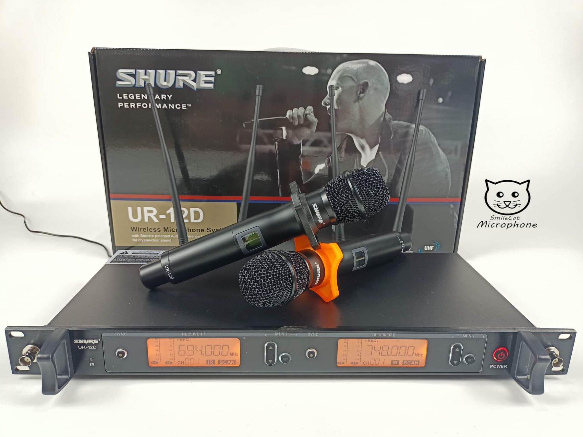 Shure UR-12 D รุ่น4เสา สินค้า คุณภาพ เกรดAAA ไมค์ลอยคู่ เสียงดีมาก ...