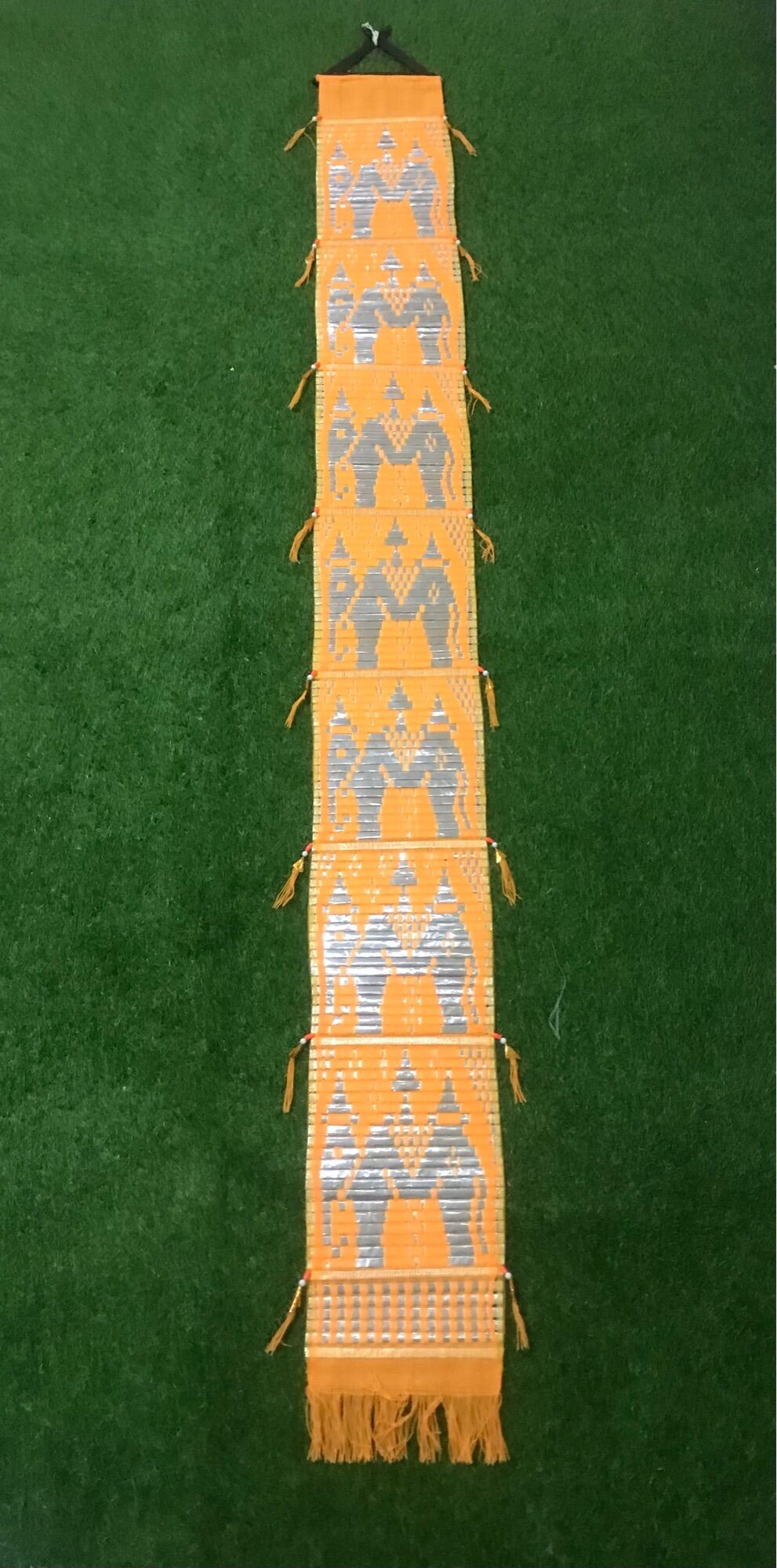 ตุงล้านนาไหมพรม7ห้องลายช้าง กว้าง9.5นิ้ว ยาว88นิ้ว | Lazada.co.th