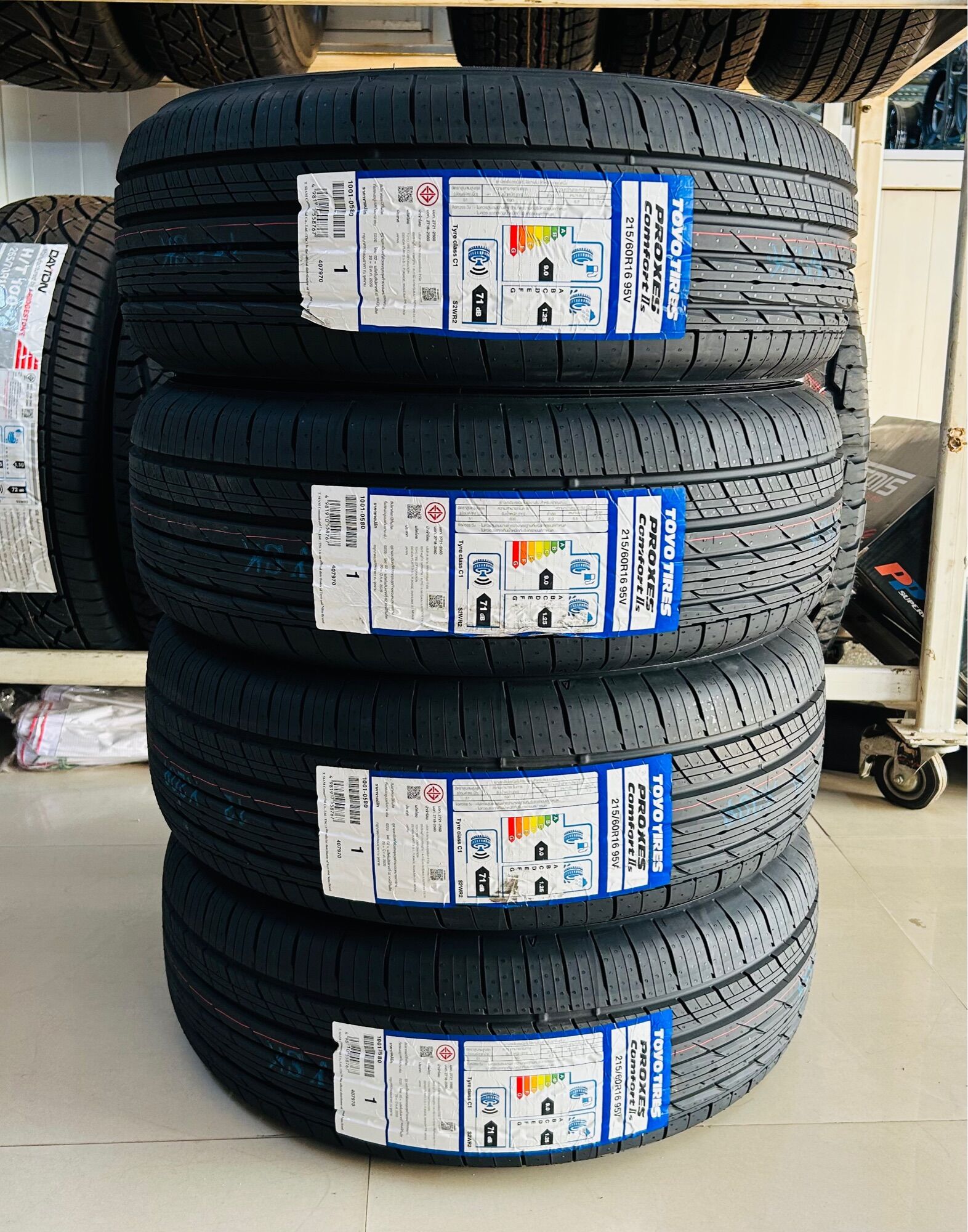215/60R16 95V TOYO PROXES C2S🇯🇵ยางใหม่กริ๊ปปี2023 ผลิต🇯🇵ราคาชุด4เส้น ...