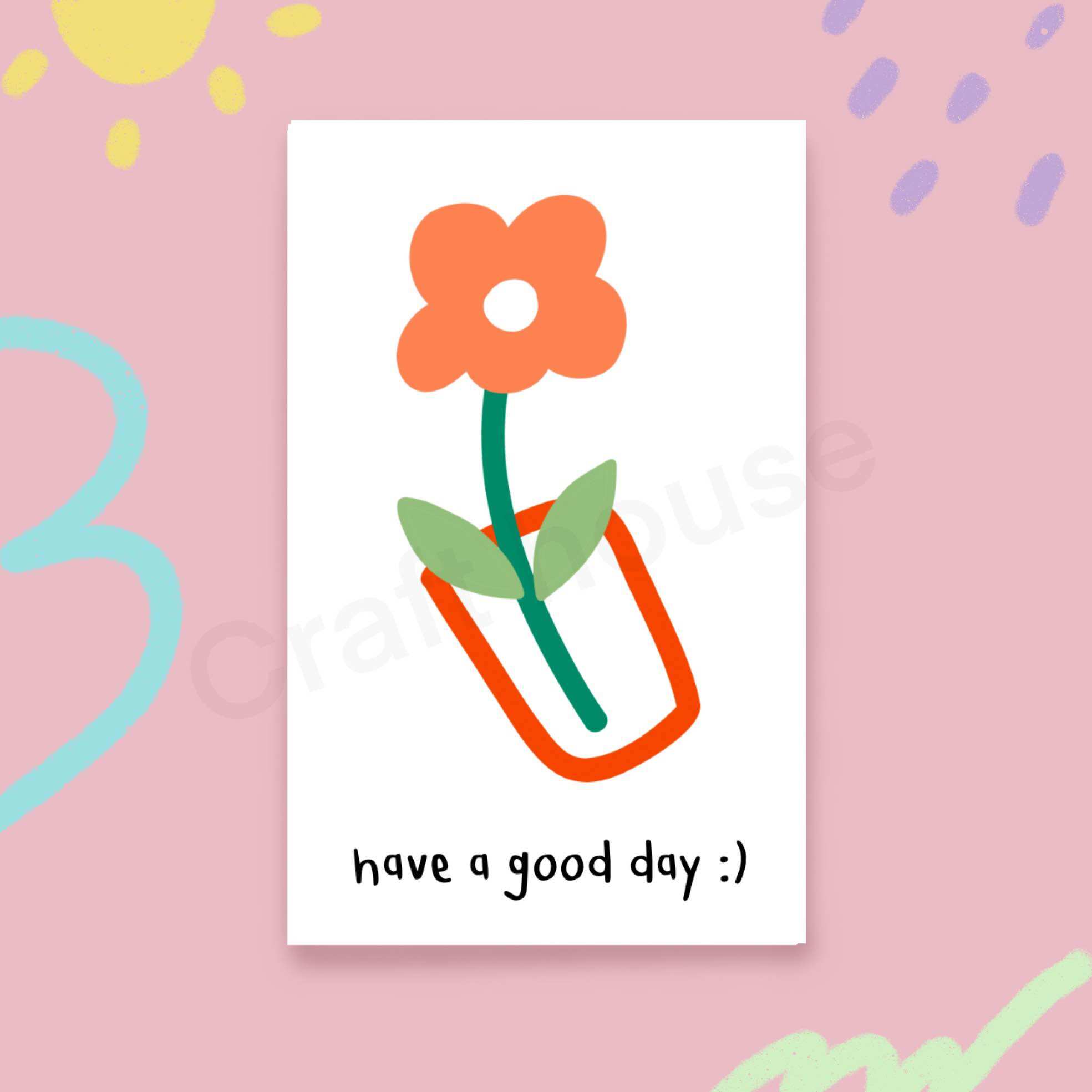 Have a good day card แพ็ค 12 แผ่น | Lazada.co.th