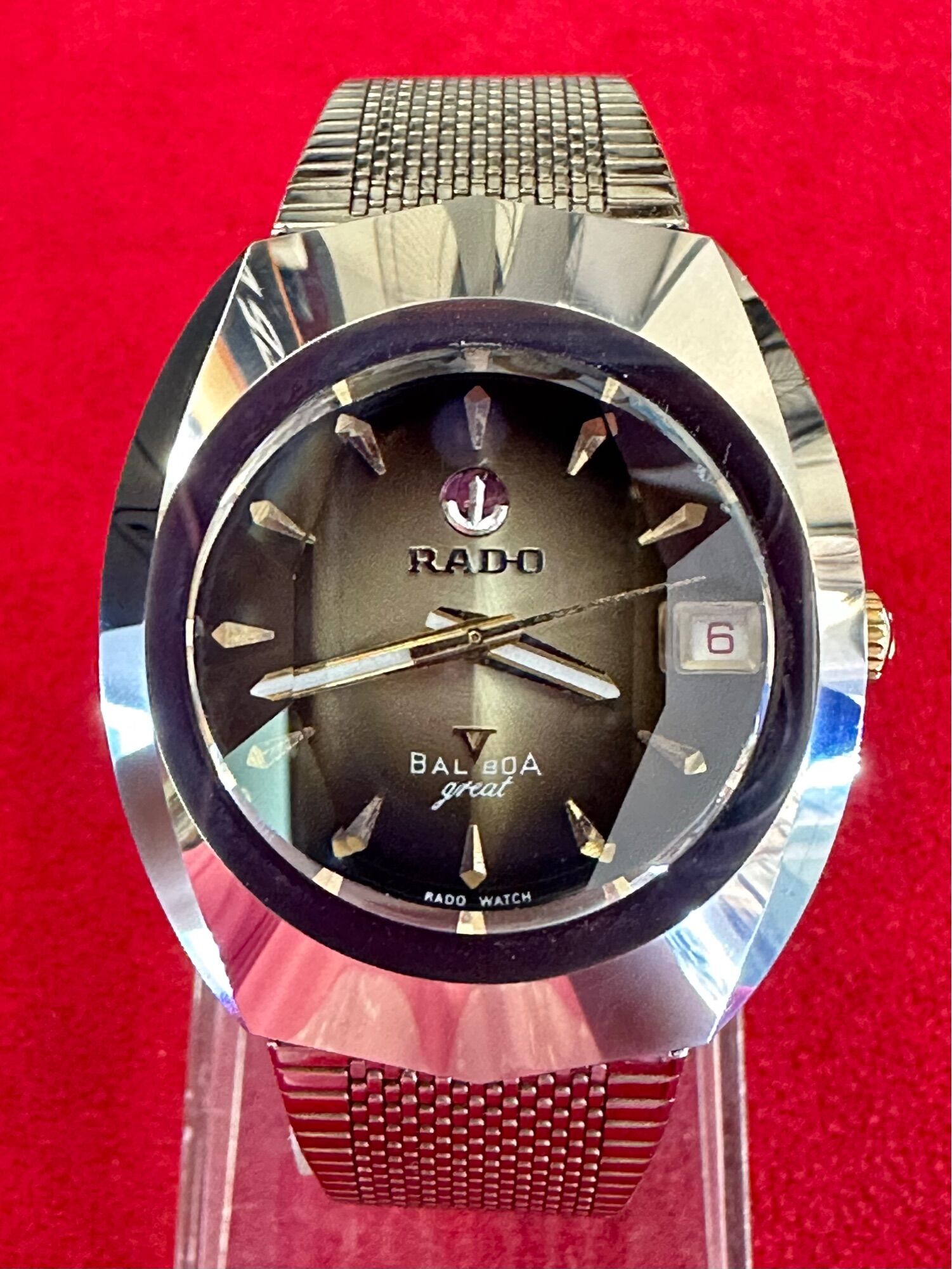 RADO BALBOA great 25 jewels Automatic ตัวเรือนคาไบรท์ นาฬิกาผู้ชาย มือ ...
