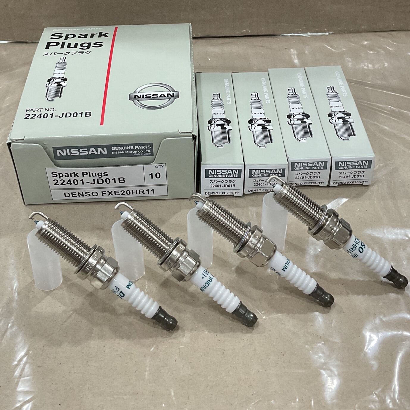 หัวเทียน Nissan March,Almera เบอร์ 22401-JD01B DENSO FXE20HR11 แท้เข็ม ...