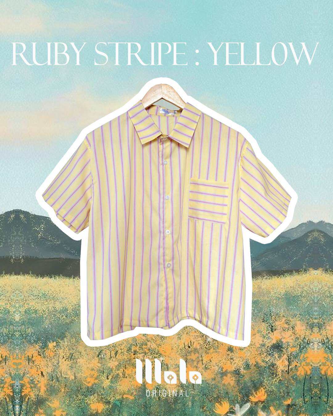 💙Ruby Stripe Shirt💜 | Lazada.co.th