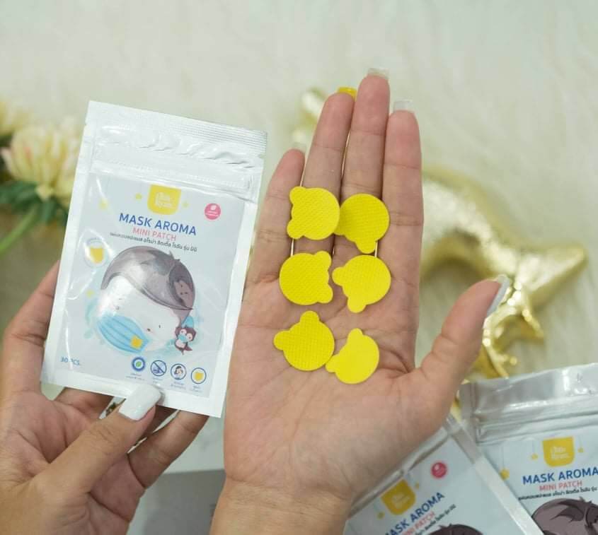 พร้อมส่ง แผ่นหอมติดแมส Little Ryan Mask Aroma Patch (มินิไซส์)30 ชิ้น ...