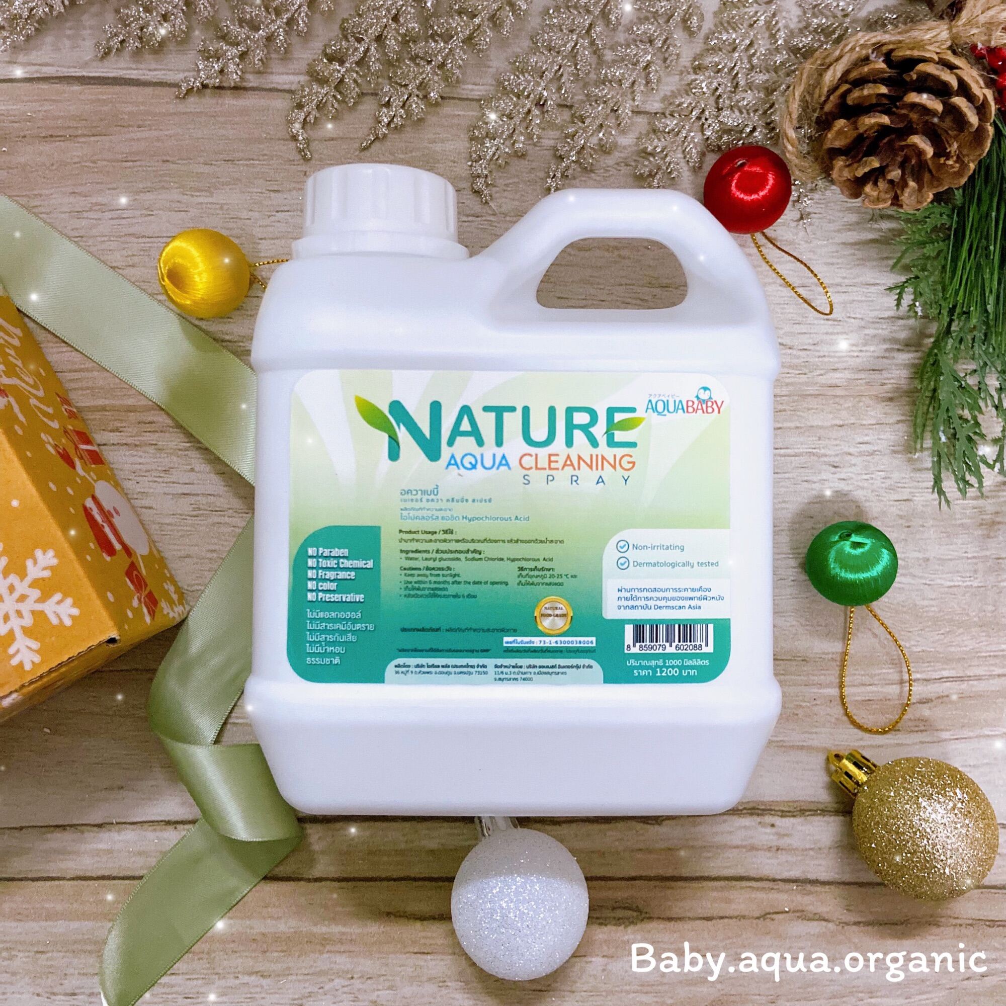 AQUABABY Nature Aqua Cleaning ไฮโปรคลอรัสแอซิด ขนาด 1,000 ml.(ชนิดเติม) ไม่มีแอลกอฮอล์ ปลอดภัย ...