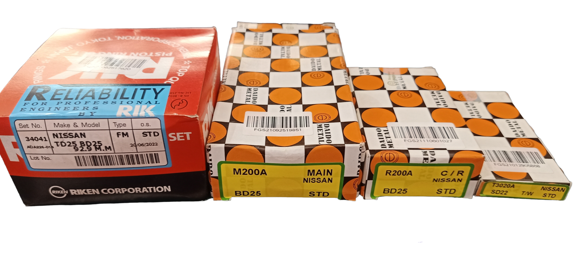 ชุดชาร์พอก ชาร์พก้าน กันรุน แหวนลูกสูบ NISSAN BIG-M บิ๊กเอ็ม TD25,BD25 ...