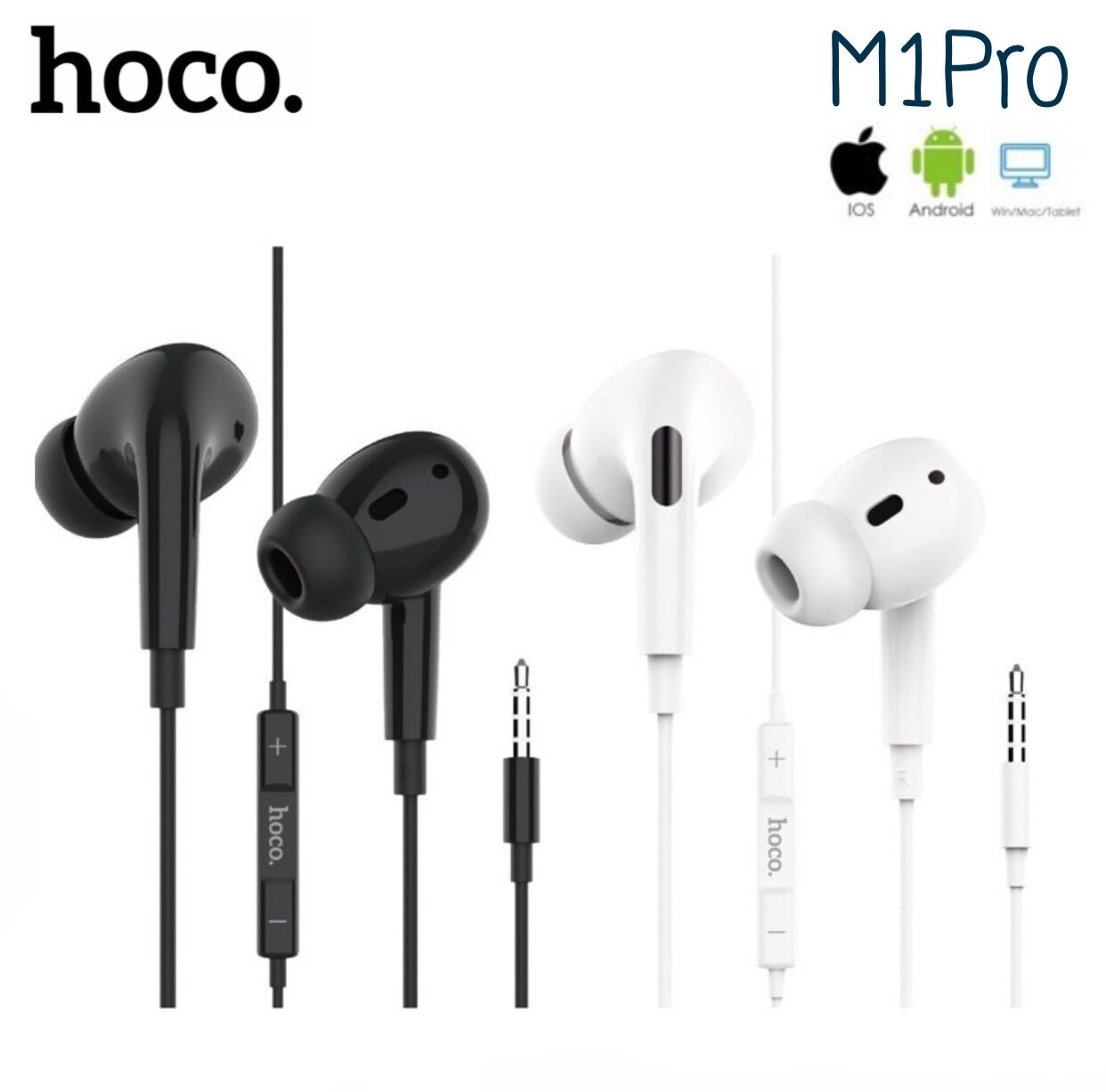 Hoco M1 Pro Stereo Sound 3.5mm สมอลทอร์คเพิ่มเสียง-ลดเสียงได้ รองรับ ...