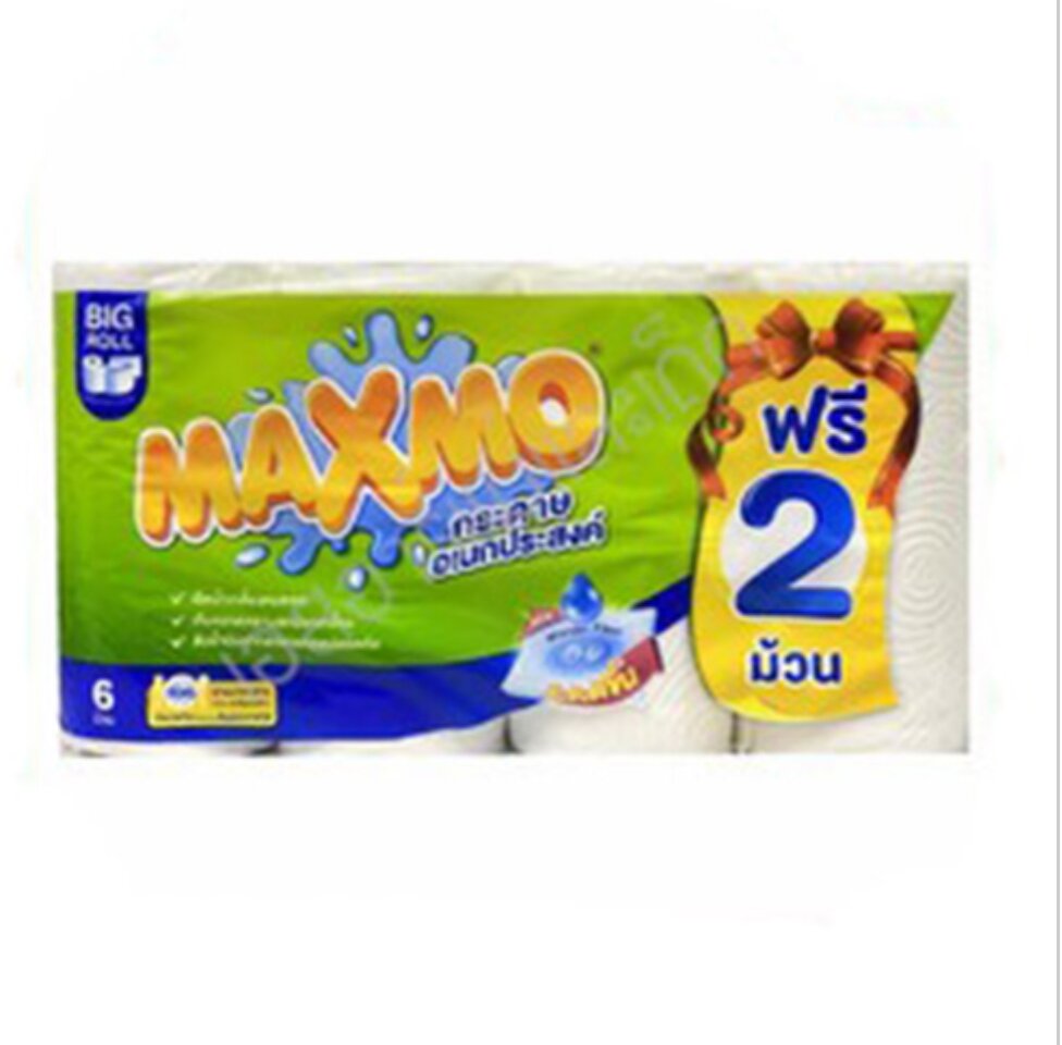 Maxmo แม็กซ์โม่ ทาวเวล กระดาษเช็ดอเนกประสงค์ (2ม้วน) - 168rich - ThaiPick