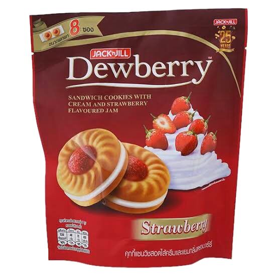 Dewberry ดิวเบอร์รี่ คุกกี้ สตรอว์เบอร์รี่สอดไส้ครีม 144 กรัม | Lazada.co.th
