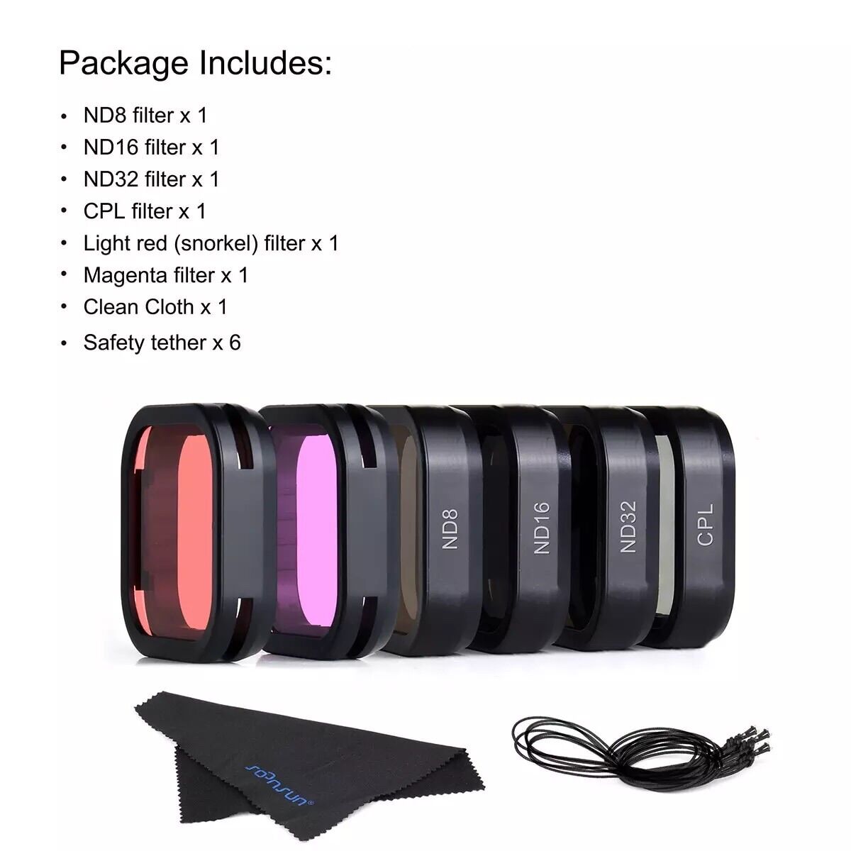 CPL ND8 ND16 ND32 Red Magenta Filter for GoPro Hero 10 9 Black Red ...