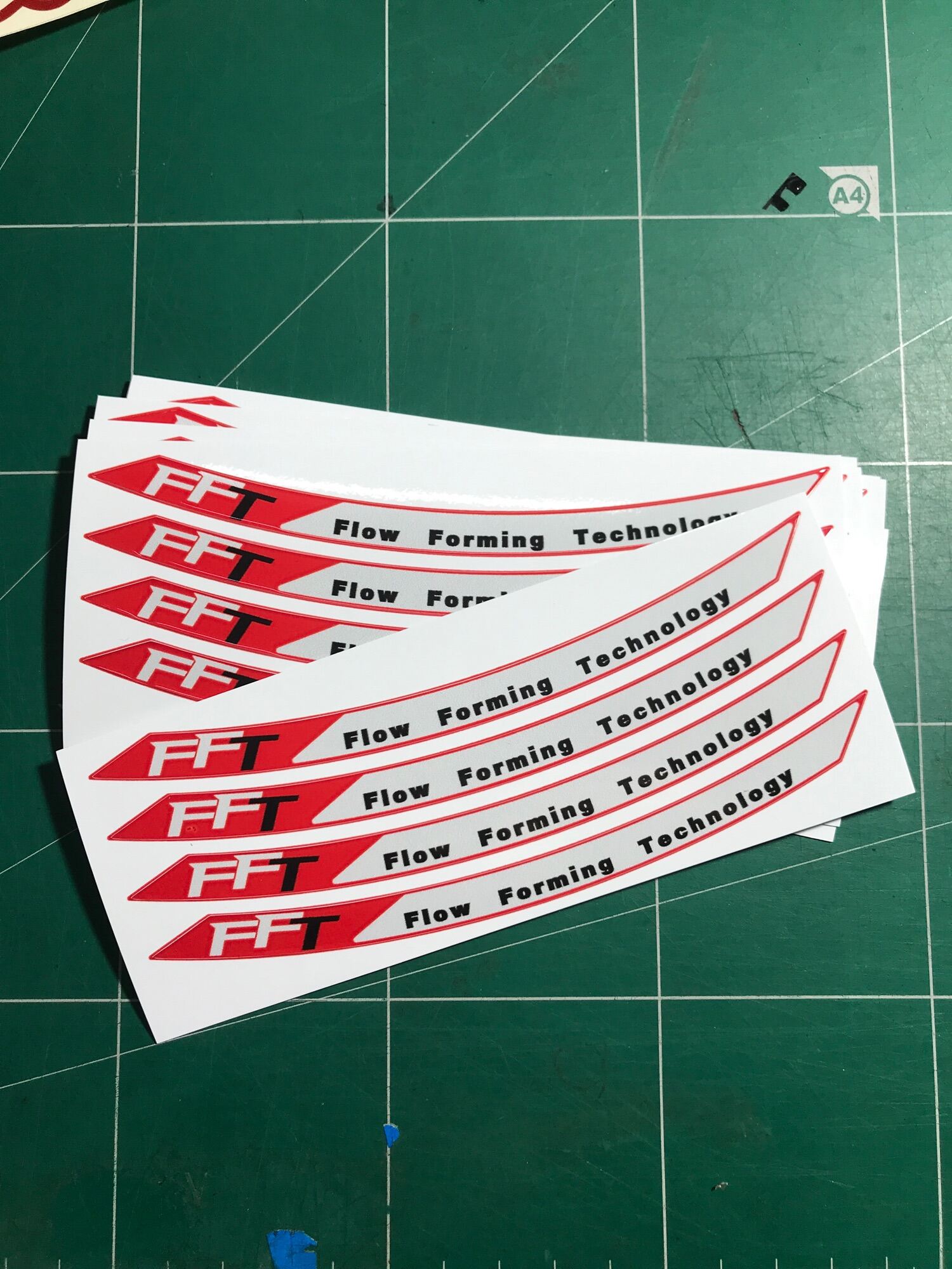 สติ๊กเกอร์ขอบล้อ FFT (Flow Forming Technogy) (งานพิมพ์) | Lazada.co.th