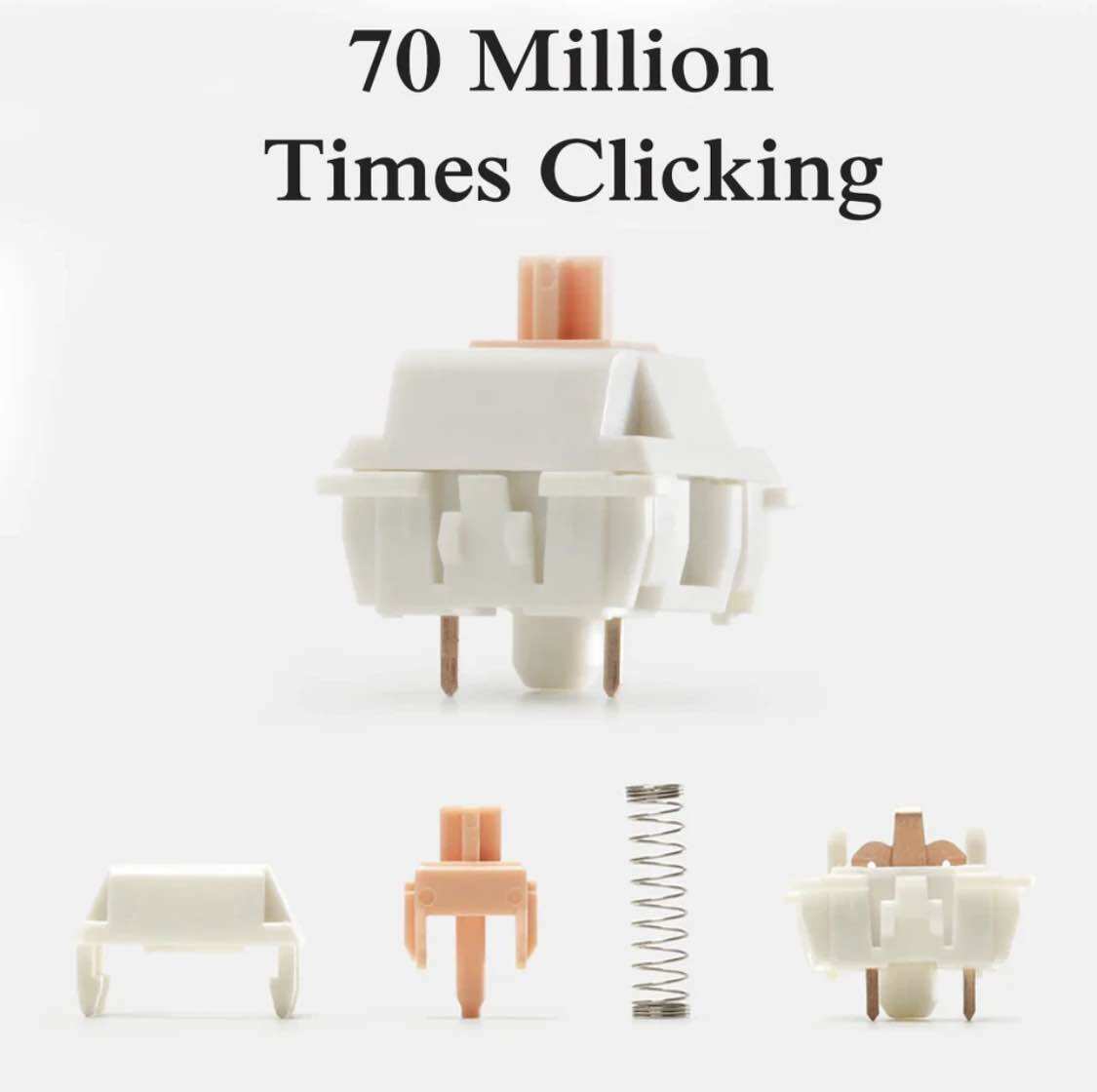 MMD Holy Panda Switch (Tactile) 3 Pin 55g 62g 67g Mechanical Keyboard ...