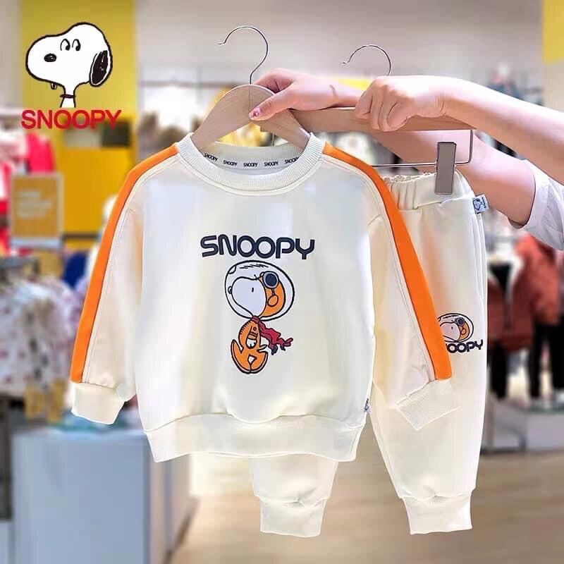 พร้อมส่ง Set Snoopy ขอบส้ม (เสื้อ+กางเกง) | Lazada.co.th