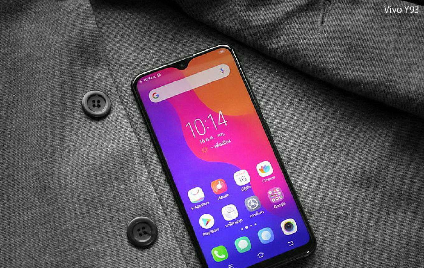 โทรศัพท์มือถือ สมาร์ทโฟน Vivo Y93 ประกันศูย์ไทย 1 ปี Ram4GB / Rom128GB จอ" 6.22" Android 8.1 ...