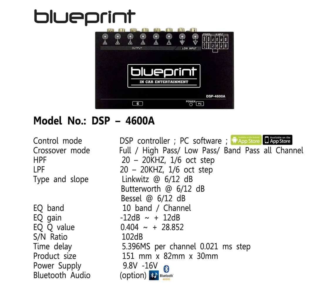 ขาย BLUEPRINT DSP-4600A มือสองสภาพ 90 - Autoplus 168 - ThaiPick