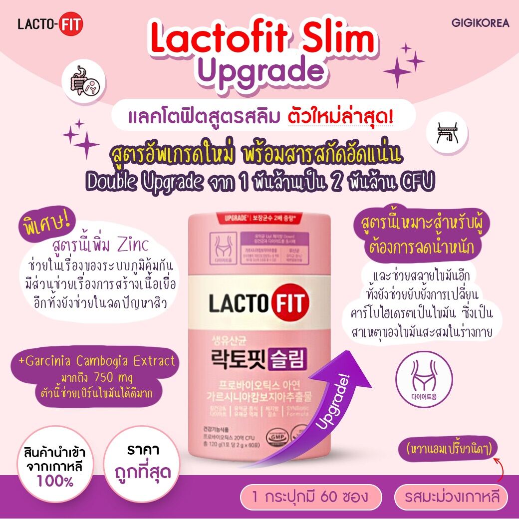 พร้อมส่ง 13 สูตร ของแท้ ถูกที่สุด Lacto Fit Prebiotic Probiotic Detox ...