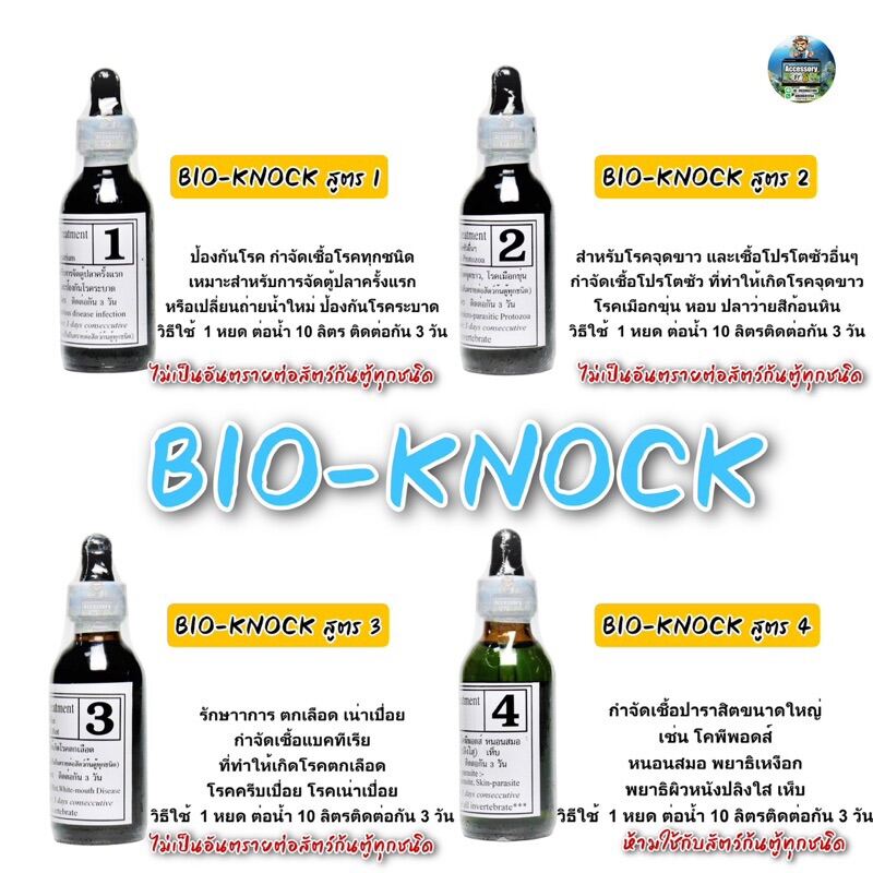 BIO KNOCK สูตร 1 2 3 4 ไบโอน็อค สูตรเข้มข้น 60ml - Accessory by Thi 999 ...