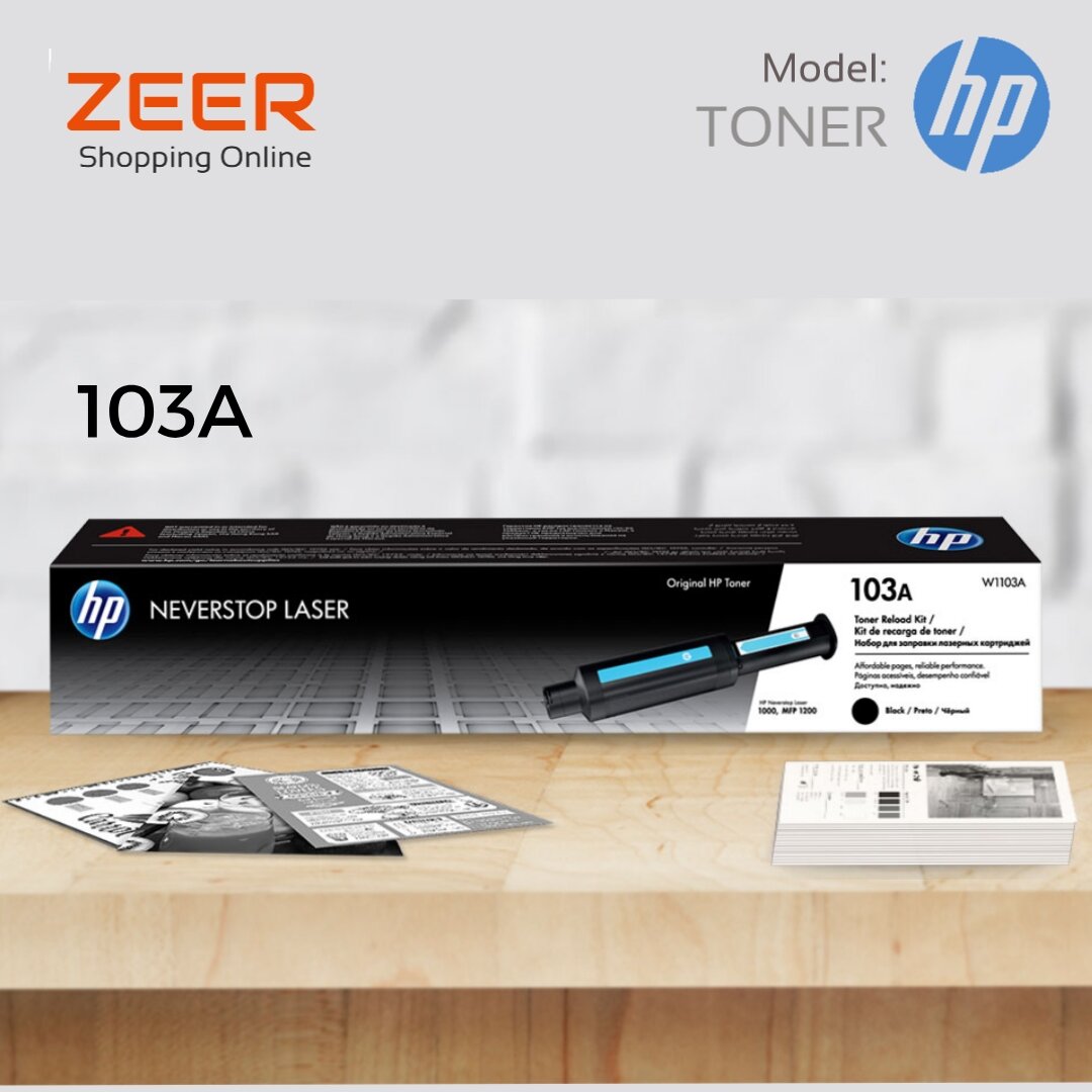HP 103A [W1103A] Black Original Neverstop Laser Toner Reload Kit หมึก ...