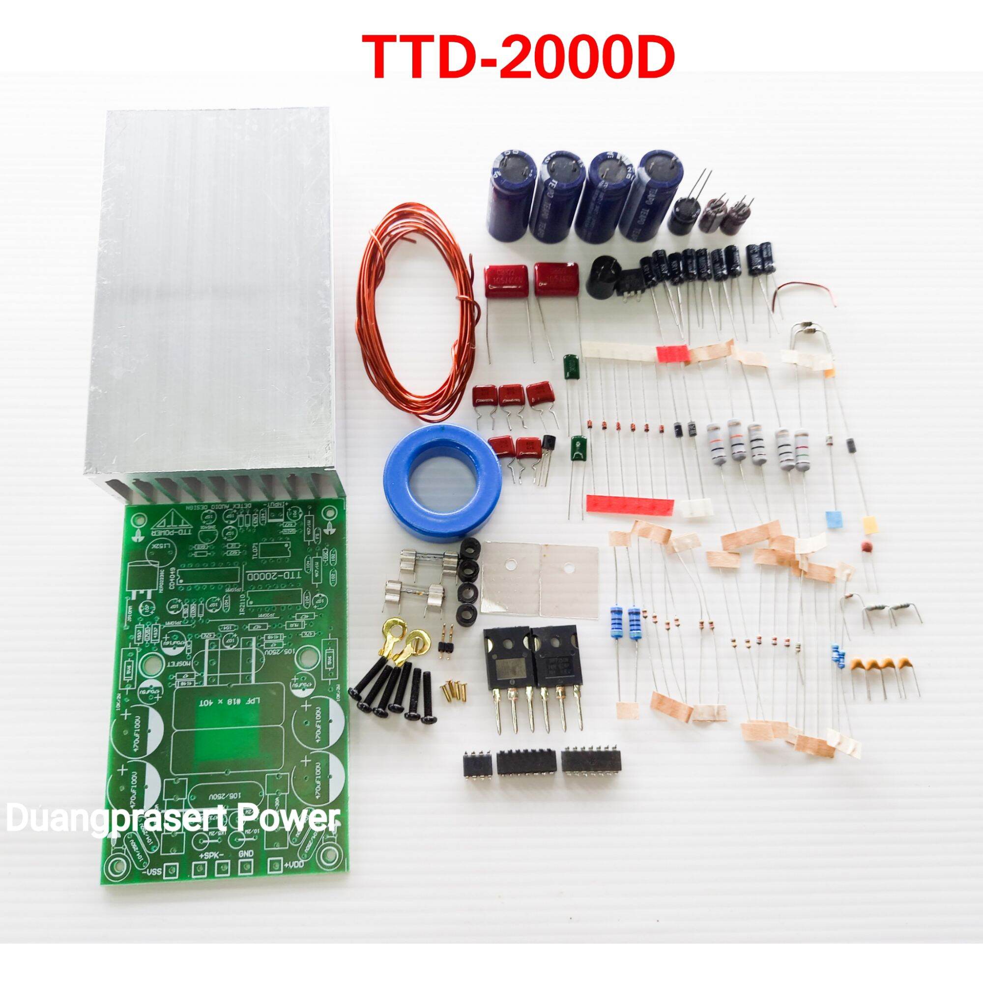 TTD-POWER ชุดคิทบอร์ดคลาสดี 2000D-KIT ชุดประกอบเอง2000+2000W ...