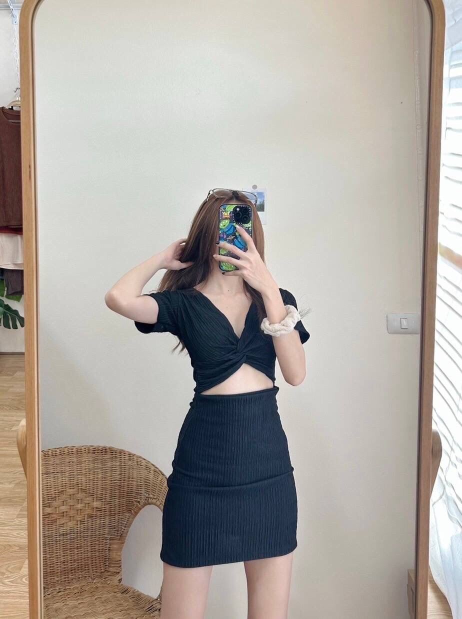 🧡PATCHARIN🧡เดรสแขนสั้น ทวิสหน้า | Lazada.co.th