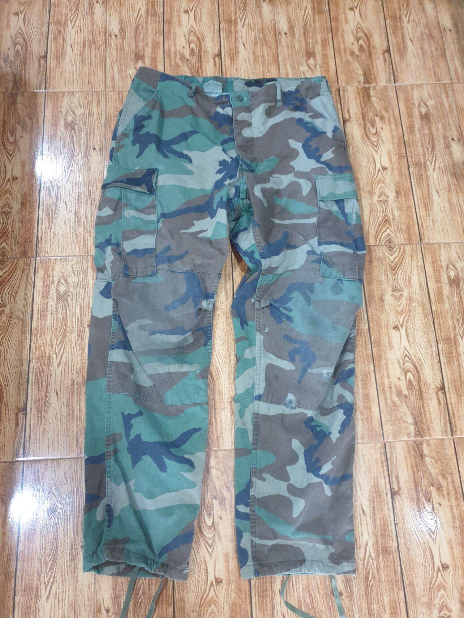 กางเกงทหาร USA ลายพราง Woodland MEDIUM REGULAR เอว30-36 ยาวทั้งตัว42 ...