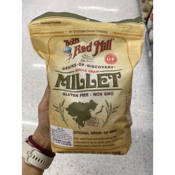 Bob’s Red Mill Whole Grain Millet 794 Ml. มิลเลท เกรน ( ตรา บ๊อบส เรด มิลล์ ) เมล็ดข้าวฟ่าง 100% ...