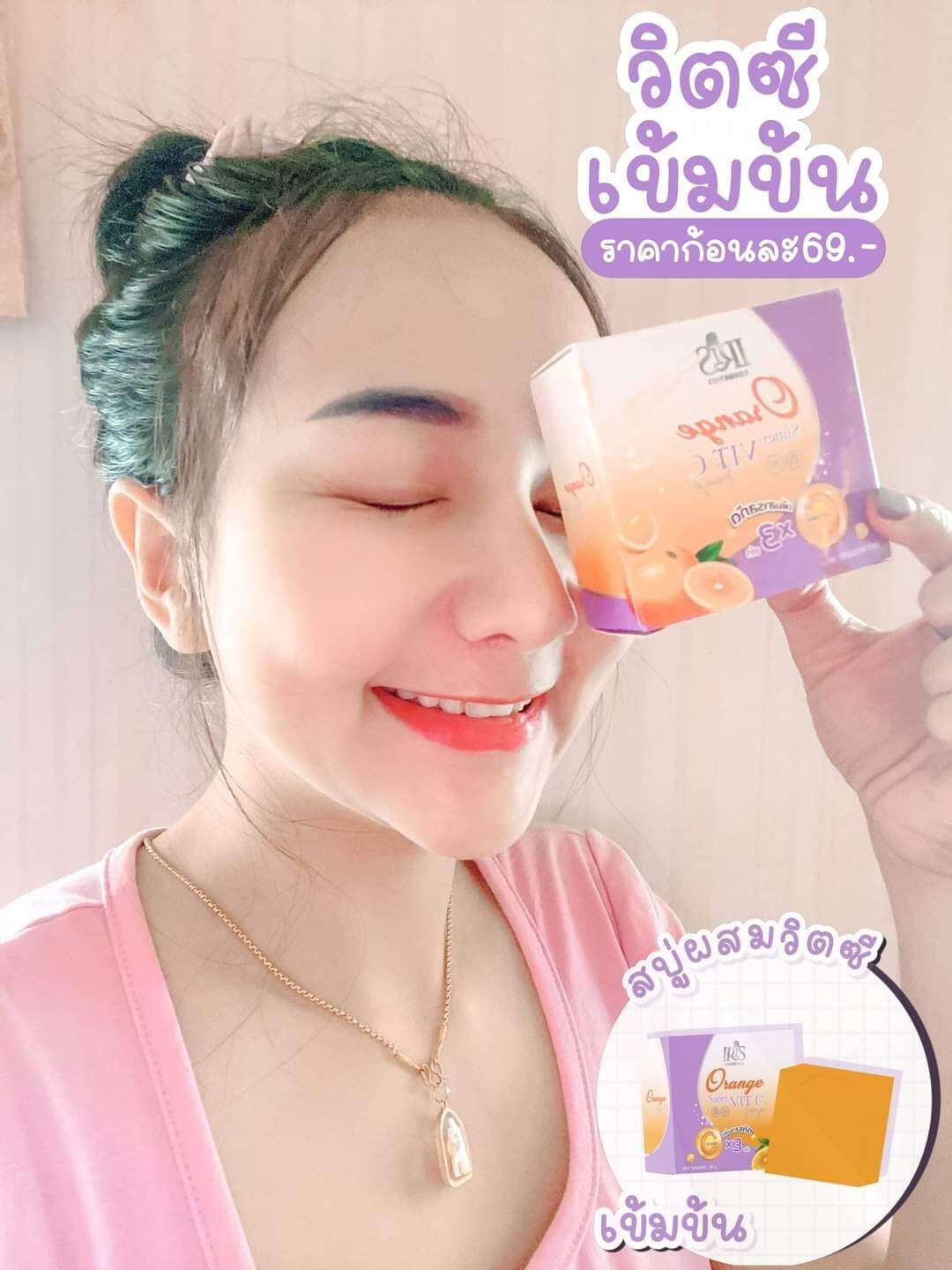 ‼️โปร 1 เเถม1‼️????สบู่ส้มวิตซี Orange Super Vit C ของเเท้ มีของเเถม - Sbuykapao_shop - ThaiPick