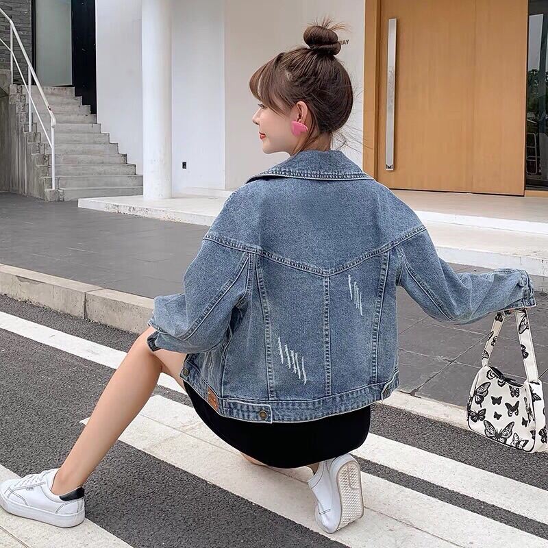 แจ็คเก็ตยีนส์ 190 ฿ สวยมากๆ Jacket Jeans มี 3 ไซด์ Sml พร้อมส่ง งานสวยตรงปก 100