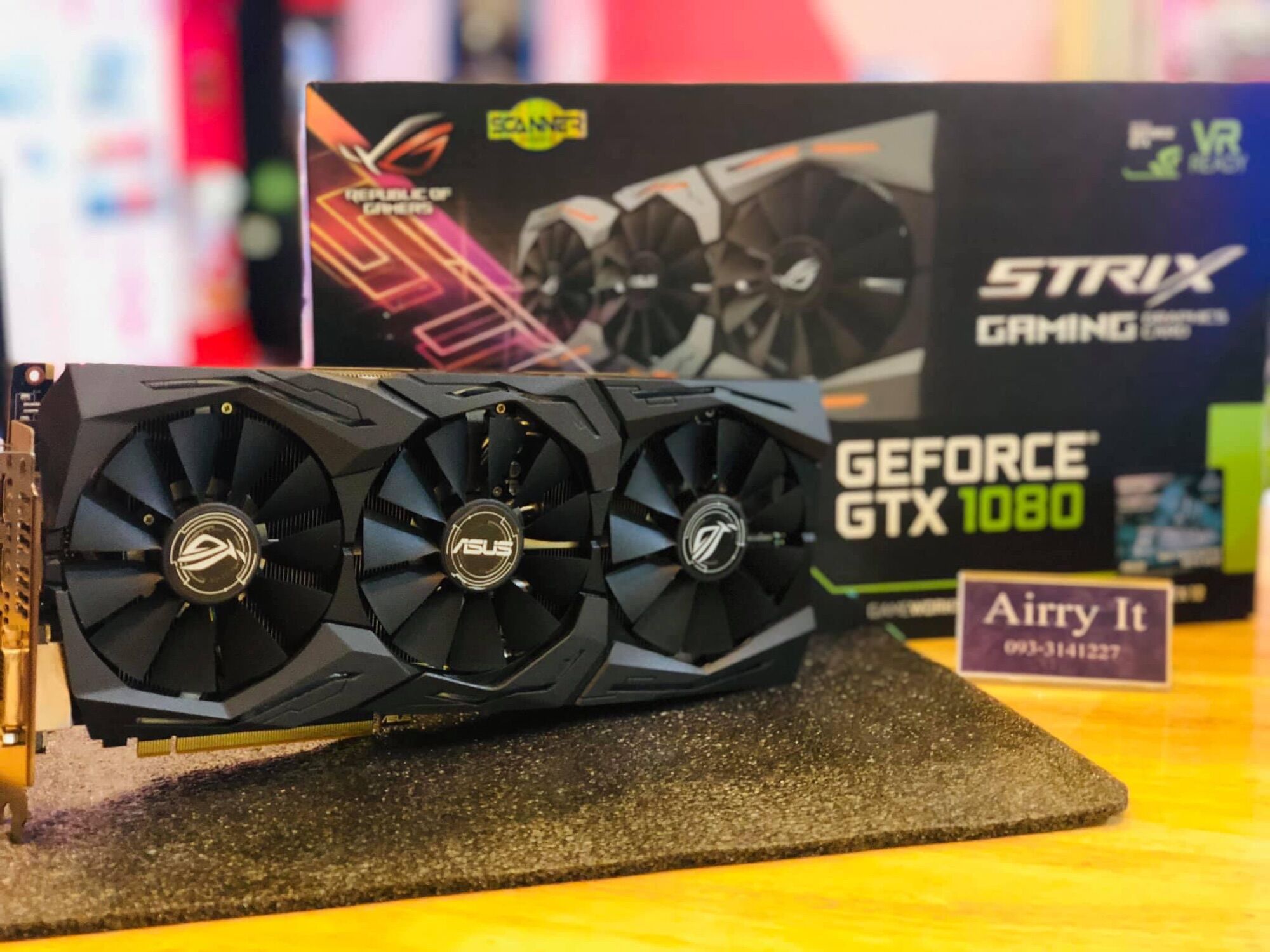 การ์ดจอ/vga Asus strix GTX1080 8gb ddr5 ต่อไฟเลี้ยง 8+8 พิน มือสองสวยๆ ...