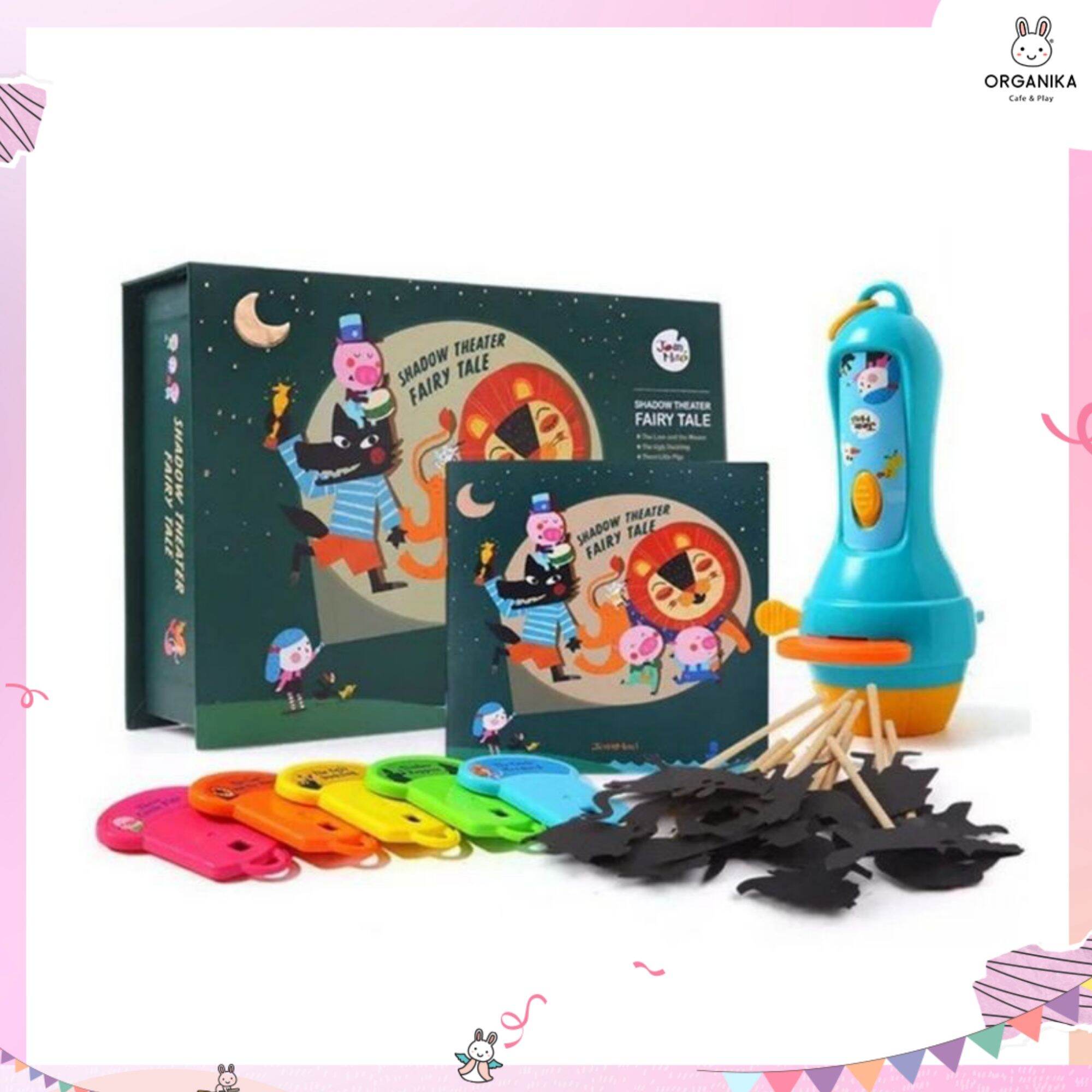 ชุดโรงละครเงาบทบาทสมมุติพร้อมไฟฉายเล่านิทานแบรนด์ Joan Miro Shadow ...