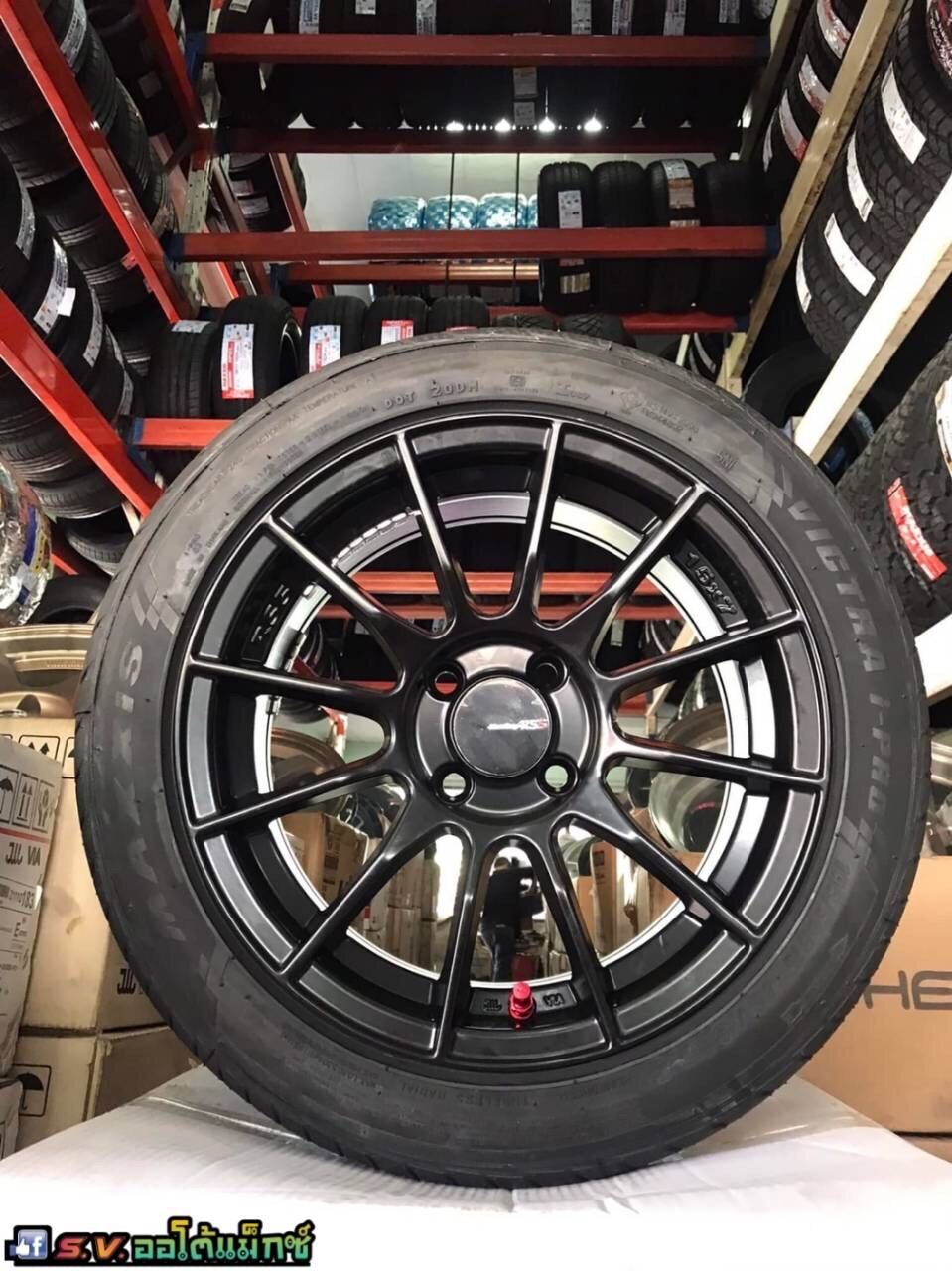 ล้อแม็กซ์ใหม่ Advan RS ขอบ15/4H100 กว้าง7’ ET35 คู่ยางใหม่ผลิตปี23 เบอร์195/50-15 Maxxis ipro ...