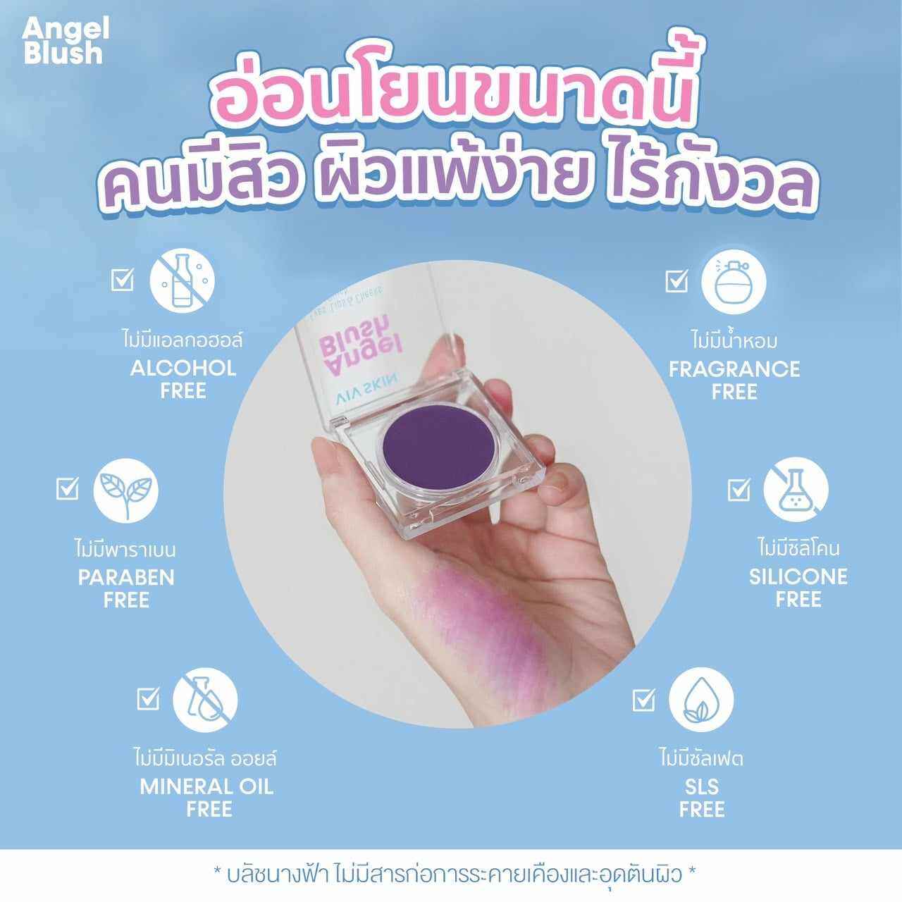 VIV SKIN Skin Angle Blush บลัชนางฟ้า (ทาตา แก้ม ปาก) - ขมิ้นเซรั่ม24 ...
