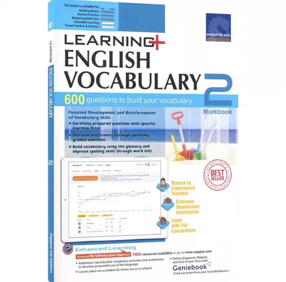 Learning English Vocabulary Workbook (6 BOOKS SET,Grade1-6) | Lazada.co.th