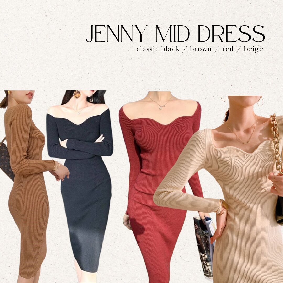 Jenny Mid Dress | Lazada.co.th
