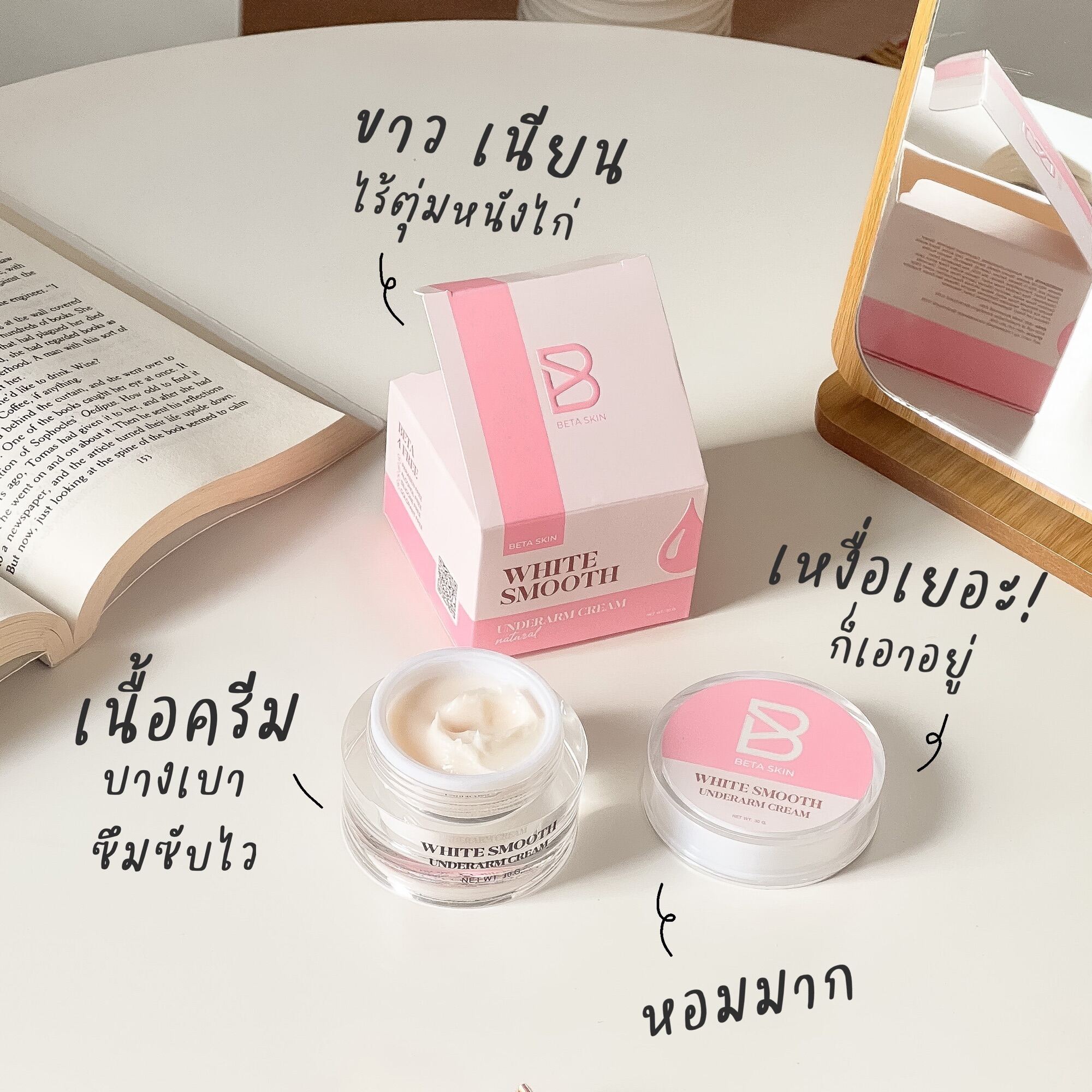 ครีมรักแร้ขาวไวท์สมูท Beta Skin White smooth underarm cream | Lazada.co.th